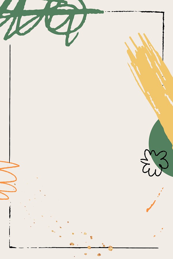 Black frame beige scribble patterned | Premium Vector - rawpixel