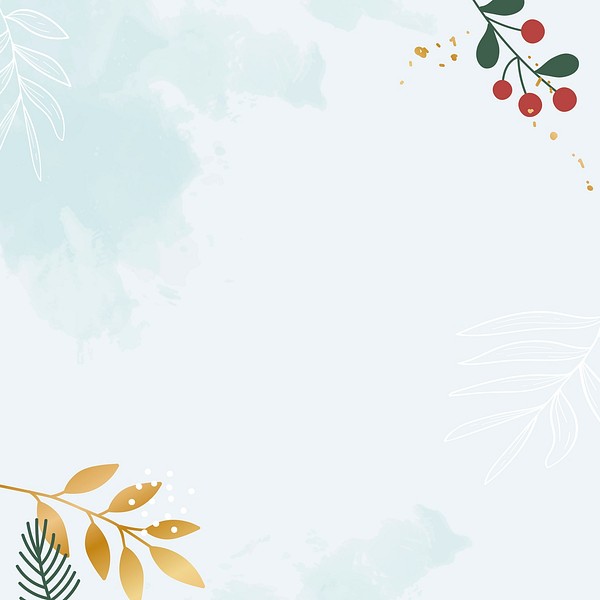 Christmas patterned blue background vector | Premium Vector - rawpixel