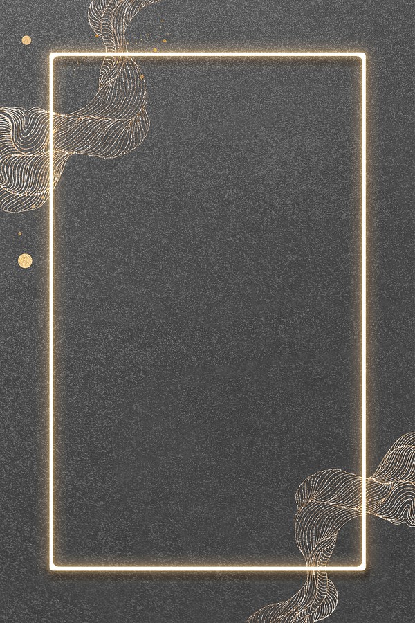 Bright golden rectangle frame vector | Premium Vector - rawpixel