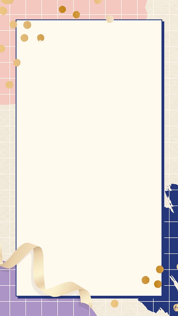 Rectangle frame Memphis pattern mobile | Premium Vector - rawpixel