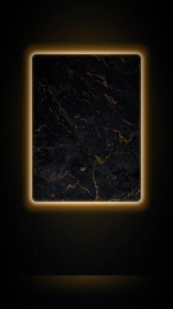 Rectangle gold neon frame mobile | Premium Vector - rawpixel