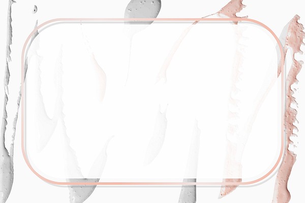 Rectangle pink gold frame with paintbrush | Premium Vector - rawpixel