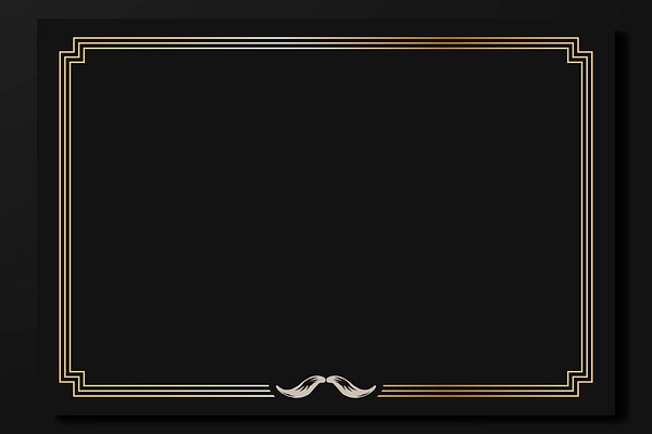 Movember vintage frame design vector | Premium Vector - rawpixel