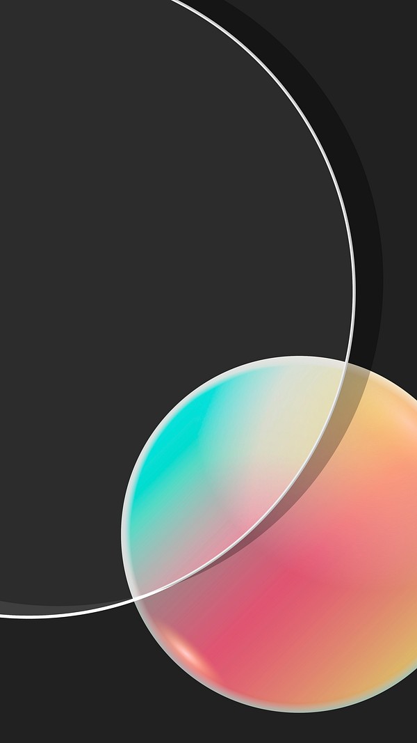 Colorful round geometric mobile phone | Premium Vector - rawpixel