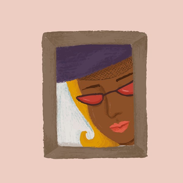 Picture frame of a girl | Premium Vector - rawpixel