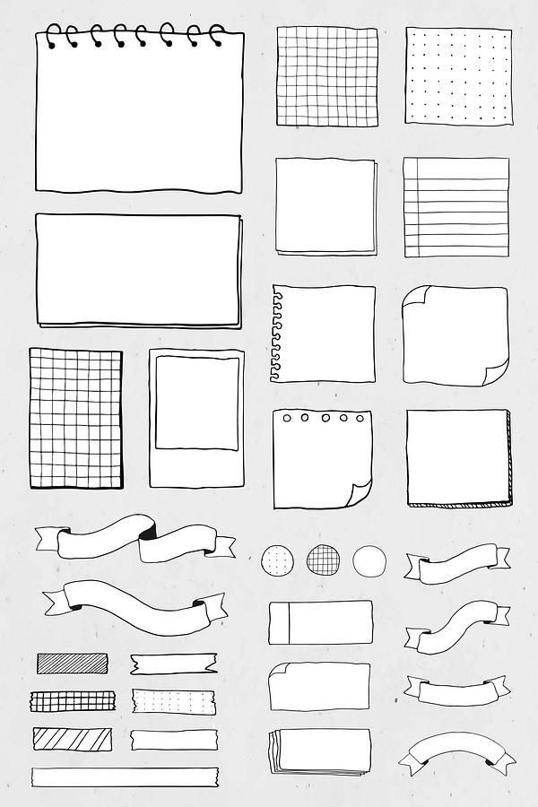Blank reminder paper notes vector | Premium Vector - rawpixel