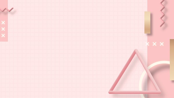 Pink geometric Memphis background vector | Premium Vector - rawpixel