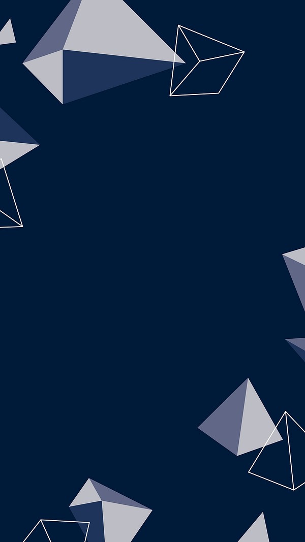 Navy blue geometrical patterned mobile | Premium Vector - rawpixel