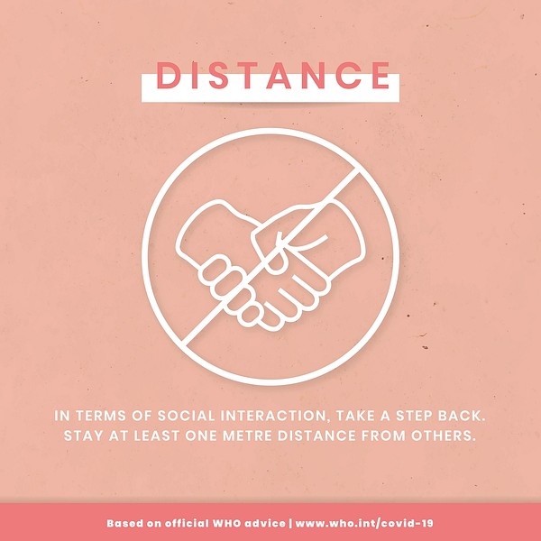 Keep your distance to prevent | Free Vector - rawpixel