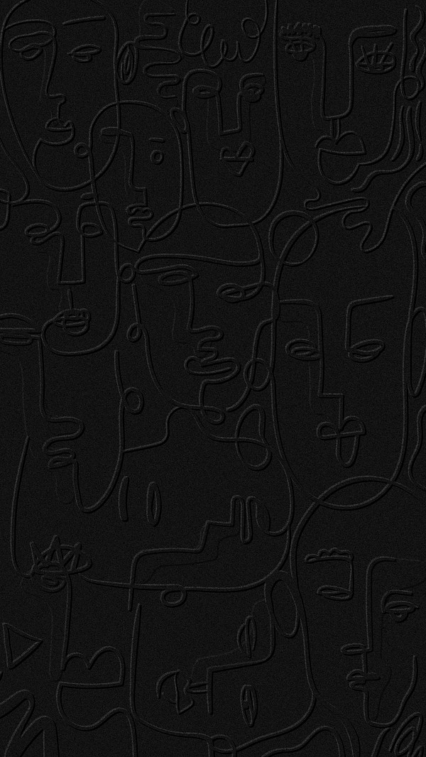 Abstract face line drawing on a black | Free Photo - rawpixel