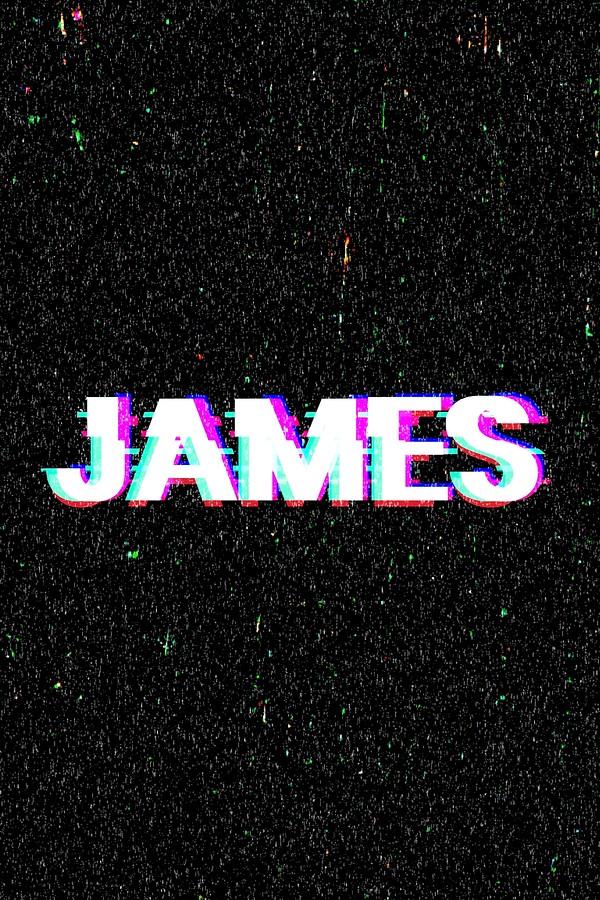 James name word typography glitch | Free Photo - rawpixel