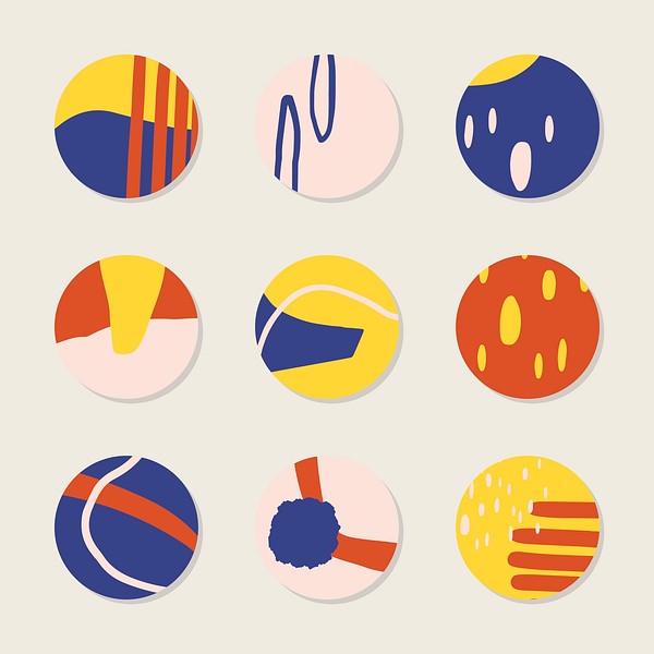 Abstract colorful background collection vector | Premium Vector - rawpixel