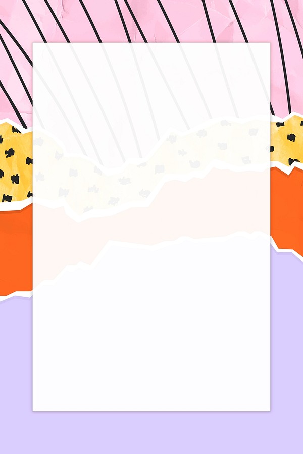 Ripped paper frame psd pastel | Free PSD - rawpixel