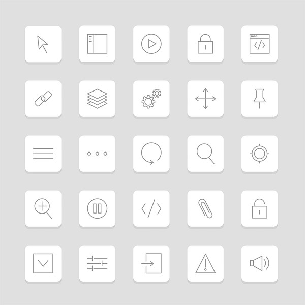 Vector set of website icons | Free Vector - rawpixel