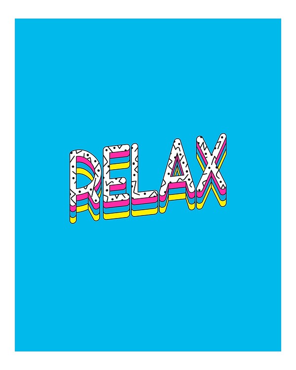 Colorful relax illustration wall art | Premium Photo - rawpixel