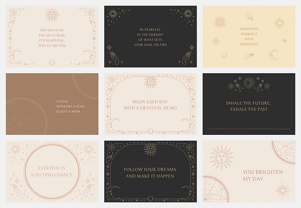 Celestial art vector editable template | Premium Vector - rawpixel