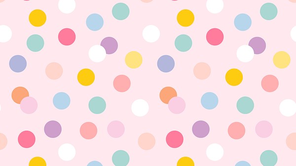 Cute dots pattern desktop wallpaper, | Premium Photo - rawpixel