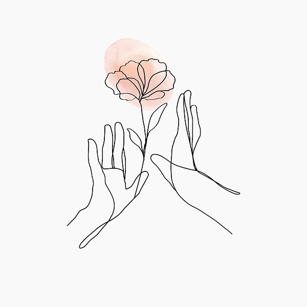 Minimal line art hands vector | Premium Vector Illustration - rawpixel
