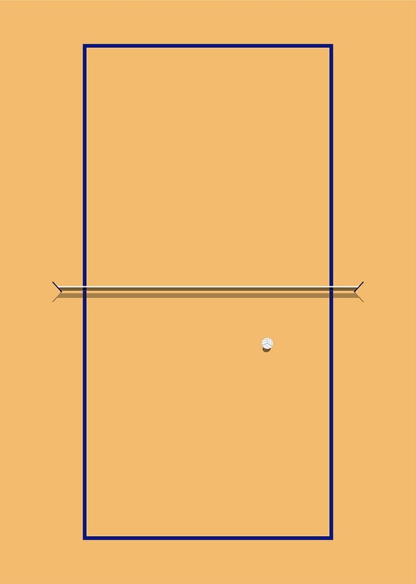 Aerial view volleyball court | Premium Vector - rawpixel