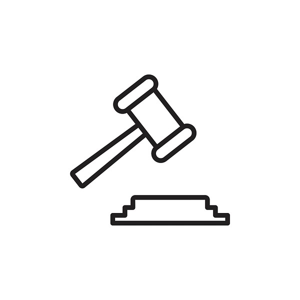 Gavel icon vector | Premium Vector - rawpixel