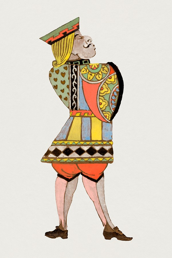 Knave of Hearts psd illustration | Premium PSD Illustration - rawpixel