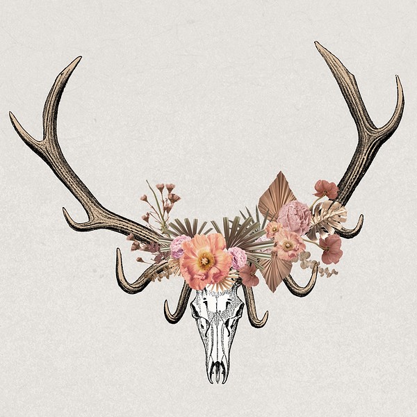 Animal skull collage element, vintage | Premium PSD - rawpixel
