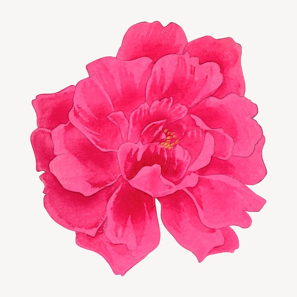 Rose collage element, vintage Japanese | Premium Vector Illustration ...