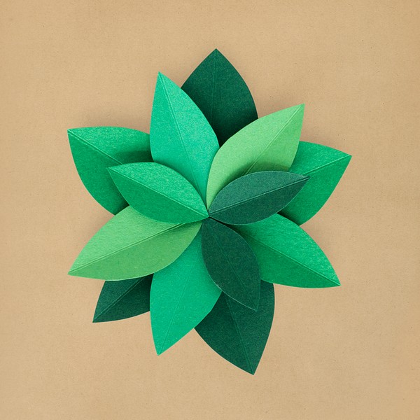 3D paper craft of leaves | Premium PSD - rawpixel