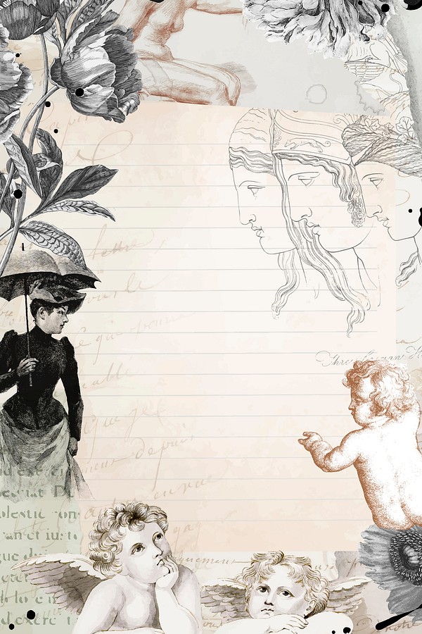 Vintage border frame digital journal | Premium Vector - rawpixel