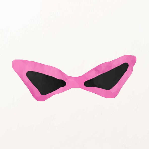Pink watercolor sunglasses illustration vector | Premium Vector - rawpixel