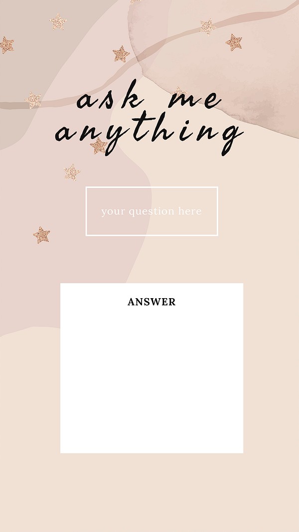 Ask me anything social media | Free PSD Template - rawpixel