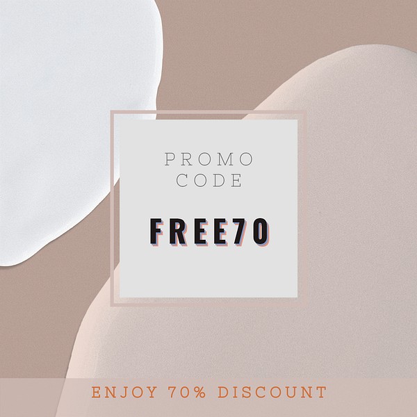 Promo code template collection psd | Free PSD Template - rawpixel