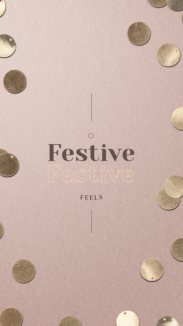 Festive message psd gold confetti | Premium PSD Template - rawpixel