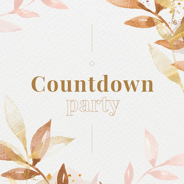 Countdown party editable template psd | Premium PSD Template - rawpixel