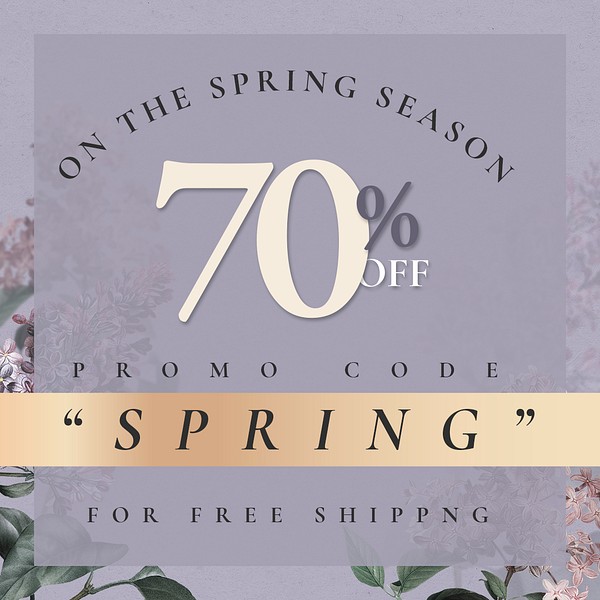 Spring sale template psd 70% | Premium PSD Template - rawpixel