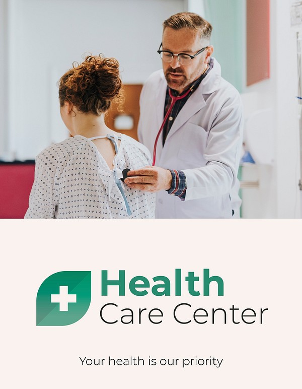 Healthcare center flyer template, medical | Free Vector Template - rawpixel