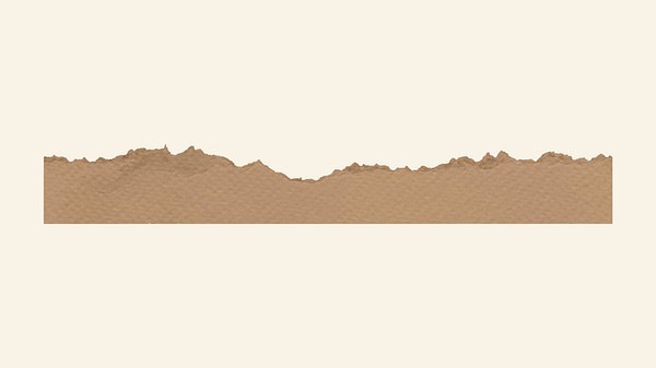 Brown ripped paper collage element, | Premium Vector - rawpixel