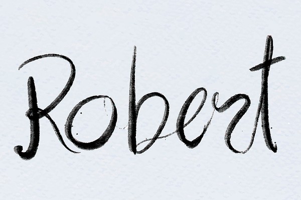 Vector Hand drawn Robert font | Free Vector - rawpixel