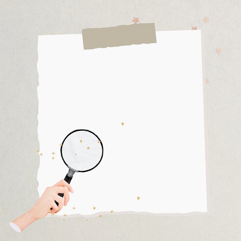 Magnifying glass border iPhone wallpaper, | Free Photo Illustration ...