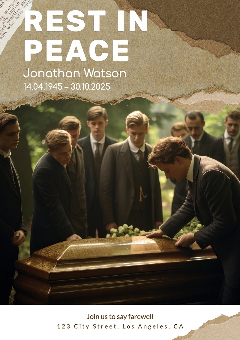 Rest peace poster template, editable | Premium Editable Template - rawpixel