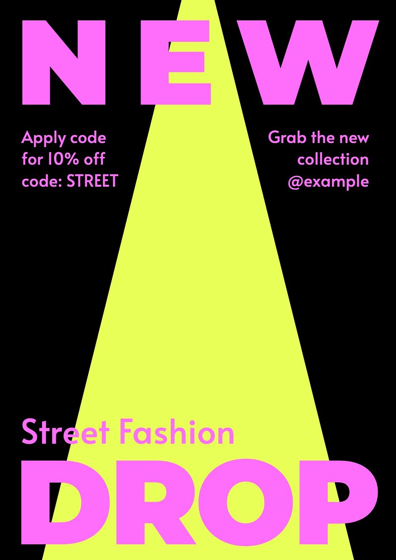 New collection poster template | Premium Editable Template - rawpixel