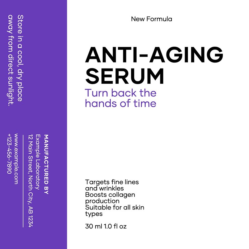 Anti-aging serum label template, editable | Premium Editable Template ...