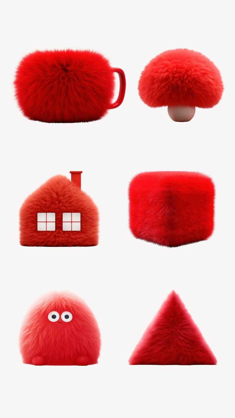 PNG Fluffy red circular fur | Premium PNG - rawpixel