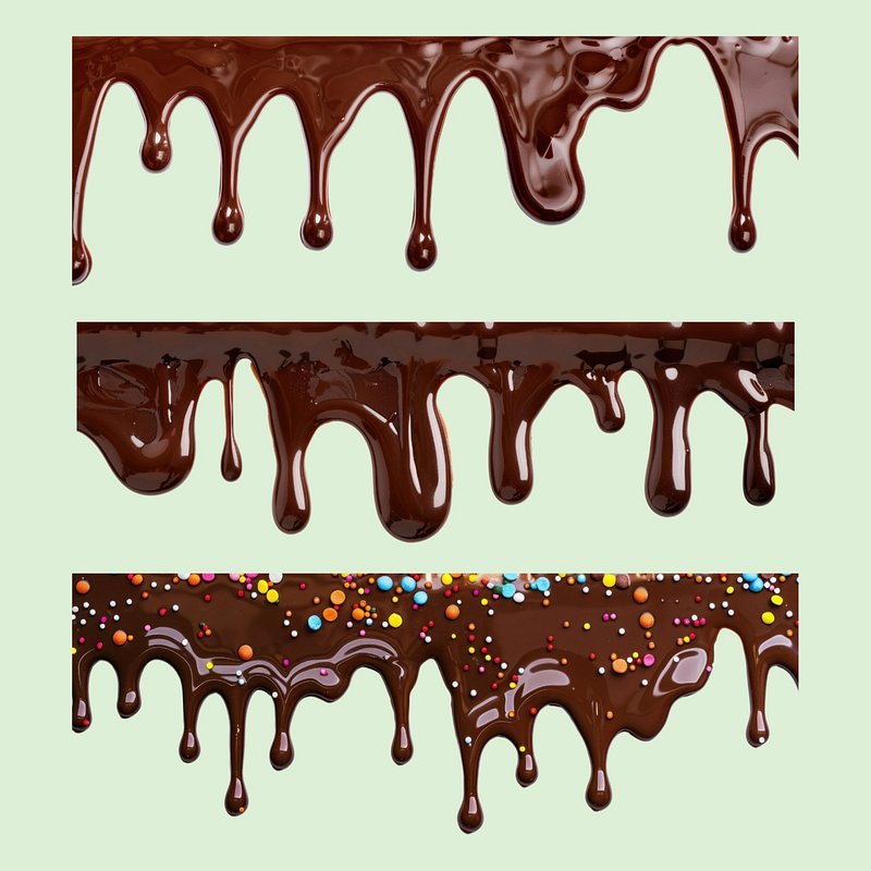 PNG melting sweet border set | Free PNG - rawpixel