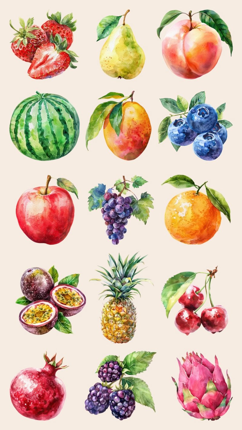 Hand drawn persimmon sticker design | Premium PSD - rawpixel