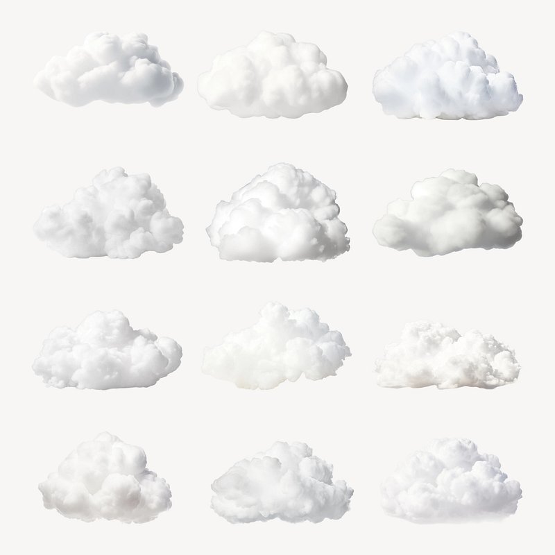 Editable white cloud effect design | Premium Editable Design - rawpixel