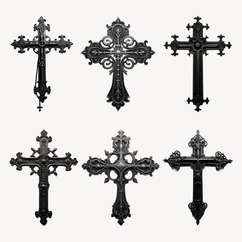 PNG Gothic crucifix symbol cross | Premium PNG - rawpixel