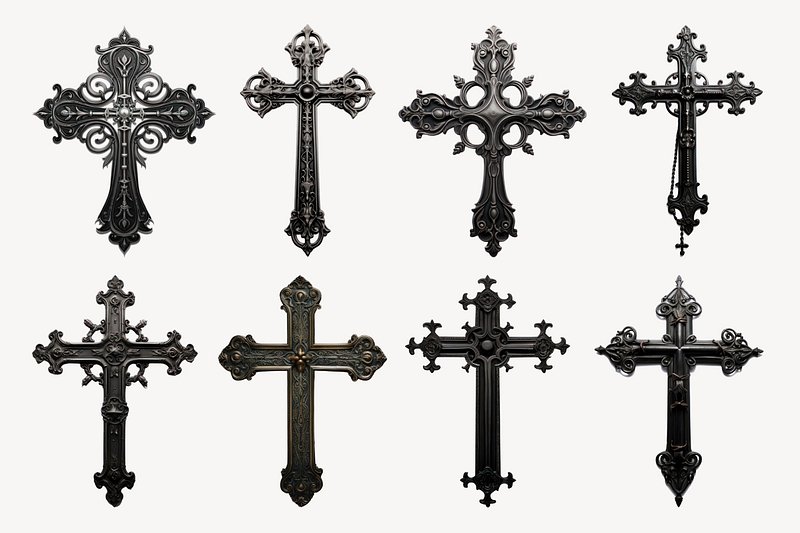 PNG Gothic crucifix symbol cross | Premium PNG - rawpixel