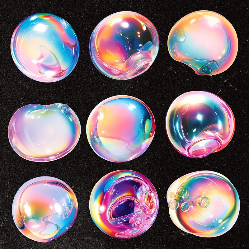 PNG iridescence Bubble isolated clear | Free PNG - rawpixel
