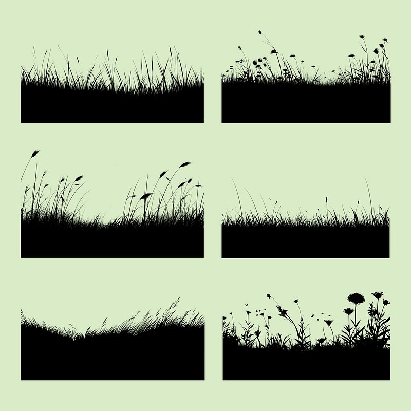 Editable hill border element set | Premium Editable Design - rawpixel